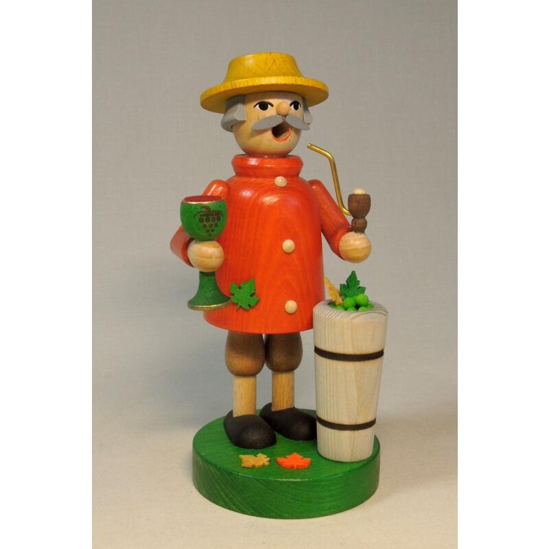 Richard Glässer Räuchermann Winzer - Erzgebirgische Volkskunst - Das O